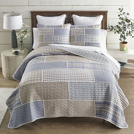 Click here for Donna Sharp Slate Cobblestone Twin Pieced Cotton Q... prices