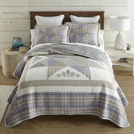 Click here for Donna Sharp Coastal Star Twin Embroidered Pieced C... prices