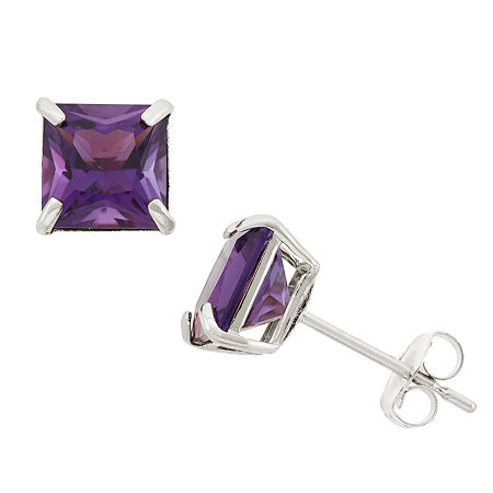 Click here for Genuine Purple Amethyst 10K Gold 6mm Stud Earrings... prices