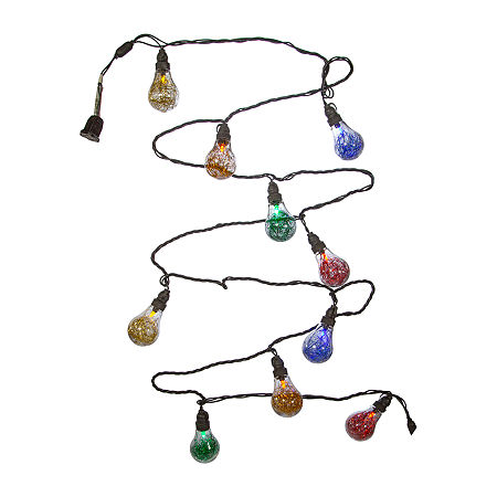 Click here for Kurt Adler Ul 10-Light Led Tinsel A19 Multi String... prices