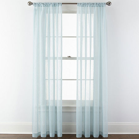 Click here for Home Expressions Crushed Voile Rod Pocket Sheer Si... prices