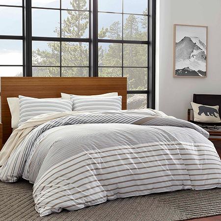 Click here for Eddie Bauer Cooper Stripe Duvet Cover Set  Twin -... prices