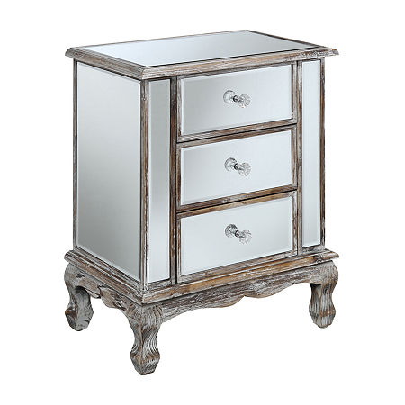 Click here for 3-Drawer End Table  One Size  White prices