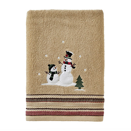 Click here for Saturday Knight Rustic Plaid Snowman Bath Towel  O... prices