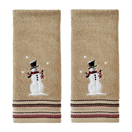 Click here for Saturday Knight Rustic Plaid Snowman 2-pc. Hand To... prices