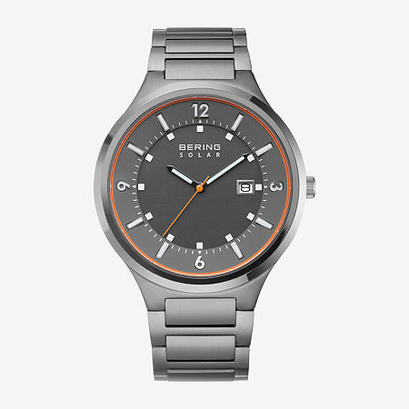 Click here for Bering Mens Gray Stainless Steel Bracelet Watch 14... prices