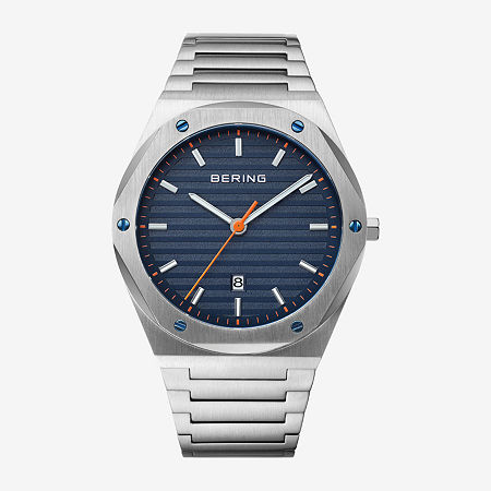Click here for Bering Mens Silver Tone Stainless Steel Bracelet W... prices