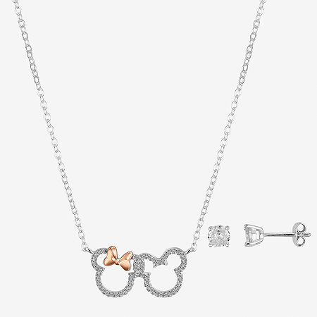 Click here for Disney Classics Womens Cubic Zirconia 14k Rose Gol... prices