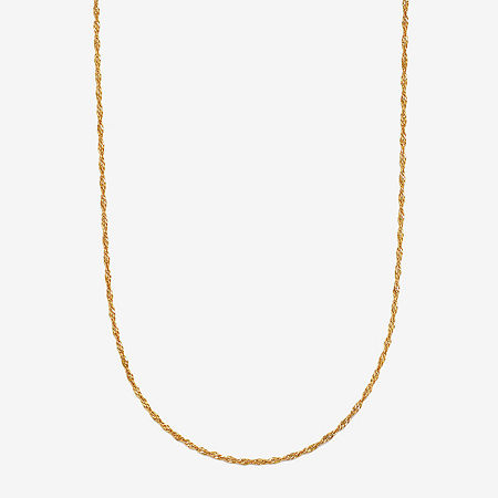 Click here for 14K Gold 16 - 18 Inch Solid Singapore Chain Neckla... prices