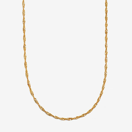 Click here for 14K Gold 16 - 22 Inch Solid Singapore Chain Neckla... prices