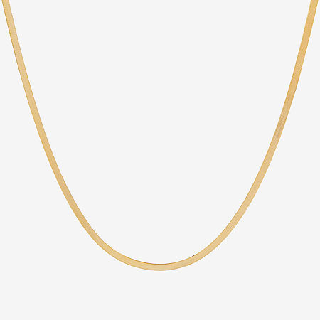 Click here for Mia Oro Womens 14K Gold 18 Inch Herringbone Chain... prices