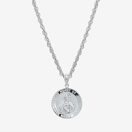 Click here for Sacered Heart Of Jesus Mens Sterling Silver 24 Inc... prices