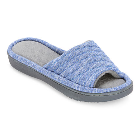 Isotoner Womens Space Knit Andrea Slide Slipper  Online Only - Sapphire