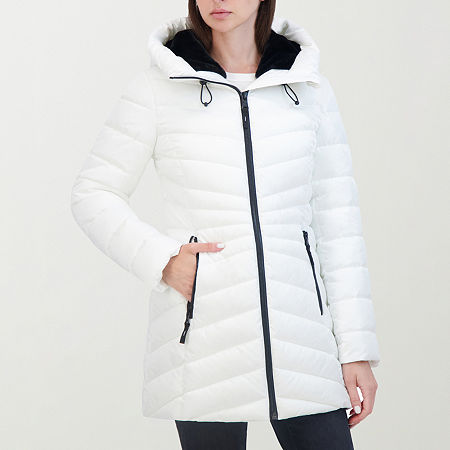 Hfx Womens Hooded Easy-on + Easy-off Midweight Puffer Jacket  Medium  Green