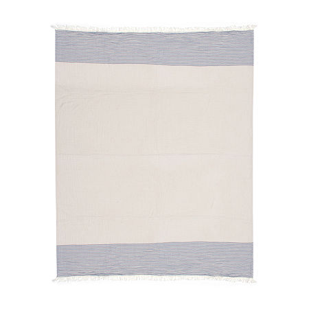 Click here for Lr Home Sona Striped Midweight Throw  One Size  Bl... prices