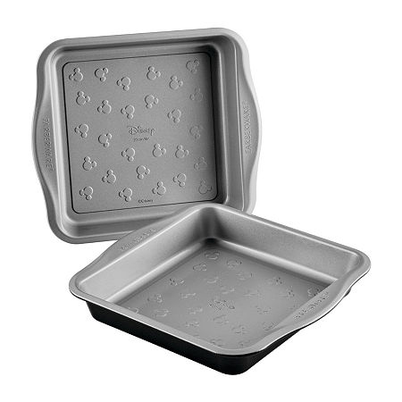 Farberware Disney Bake with Mickey Mouse Steel 2-Piece Cake Pan Set - Black