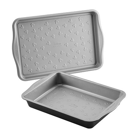 Farberware Disney Bake with Mickey Mouse Steel 2-Piece Bakeware Set - Black