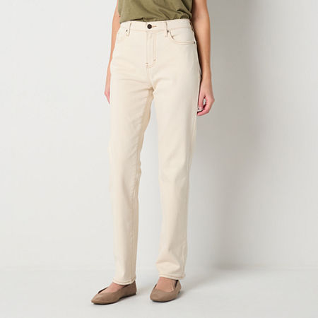 Click here for a.n.a Womens High Rise Straight Leg Jean  16  Whit... prices