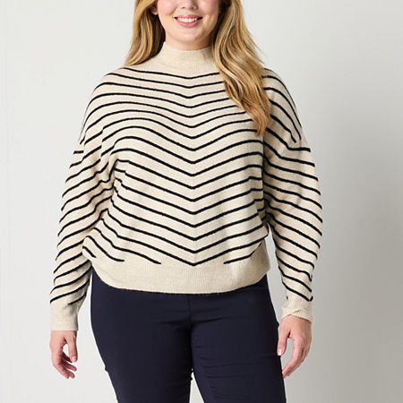 Click here for Liz Claiborne Plus Womens Mock Neck Long Sleeve Ch... prices