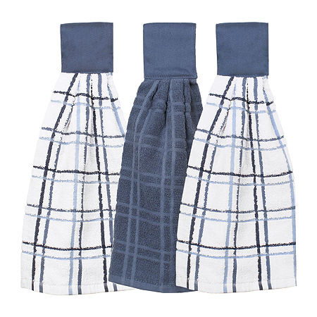 Click here for Ritz 3-pc. Kitchen Tie Towel Set  One Size  Blue prices