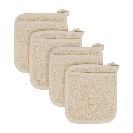 Click here for Ritz Terry Cloth 4-pc. Pocket Mitt Holder Set  One... prices