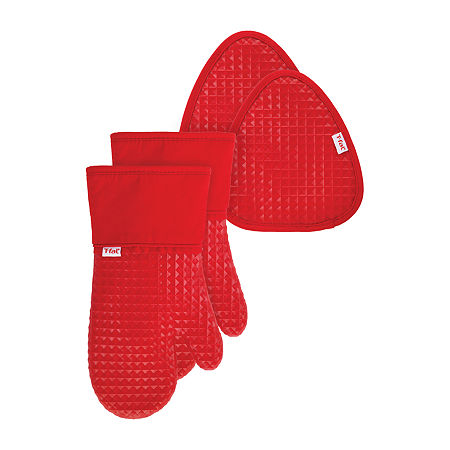 Click here for T-Fal Waffle 4-pc. Mitts and Pot Holder Set  One S... prices