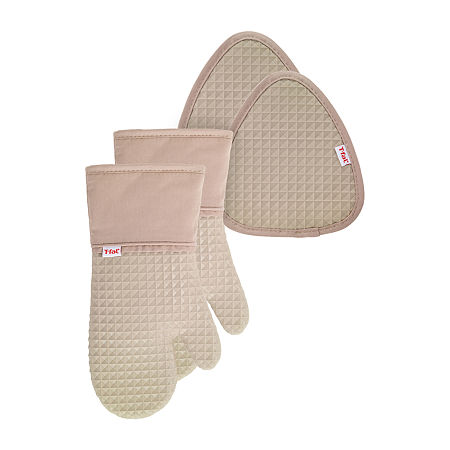 Click here for T-Fal Waffle 4-pc. Mitts and Pot Holder Set  One S... prices