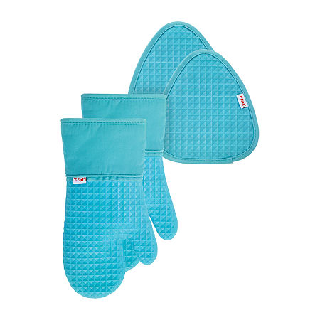 Click here for T-Fal Waffle 4-pc. Mitts and Pot Holder Set  One S... prices