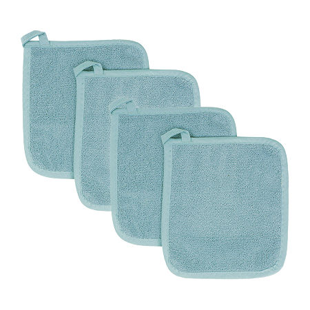 Click here for Ritz Terry 4-pc. Pot Holder Set  One Size  Blue prices