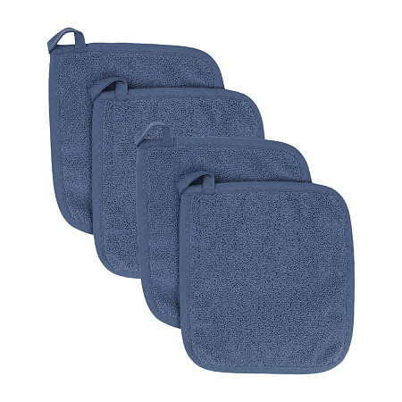 Click here for Ritz Terry 4-pc. Pot Holder Set  One Size  Blue prices