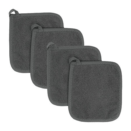 Click here for Ritz Terry 4-pc. Pot Holder Set  One Size  Gray prices