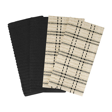 Click here for Ritz Royale 4-pc. Kitchen Towel Set  One Size  Bla... prices