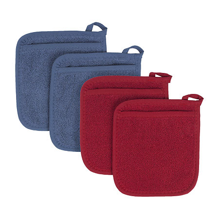 Click here for Ritz Terry Cloth 4-pc. Pocket Mitt Holder Set  One... prices