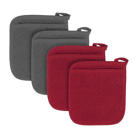 Click here for Ritz Terry Cloth 4-pc. Pocket Mitt Holder Set  One... prices
