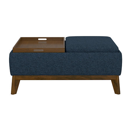 Click here for Home Point Cloud Storage Ottoman  One Size  Blue prices