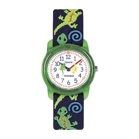 Click here for Timex Easy Reader Kids Print Fabric Strap Watch T7... prices