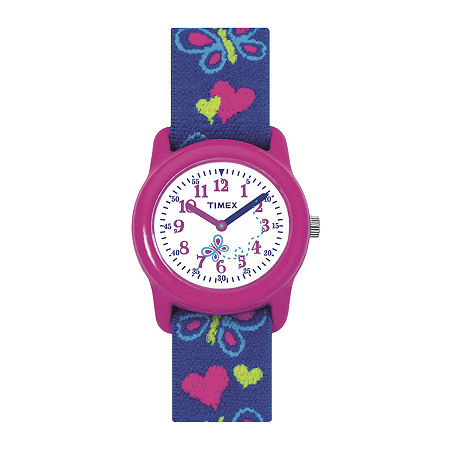 Click here for Timex Easy Reader Kids Blue Fabric Strap Watch T89... prices