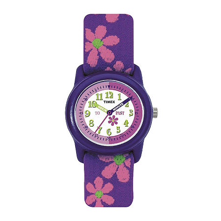 Click here for Timex Easy Reader Kids Purple Fabric Strap Watch T... prices