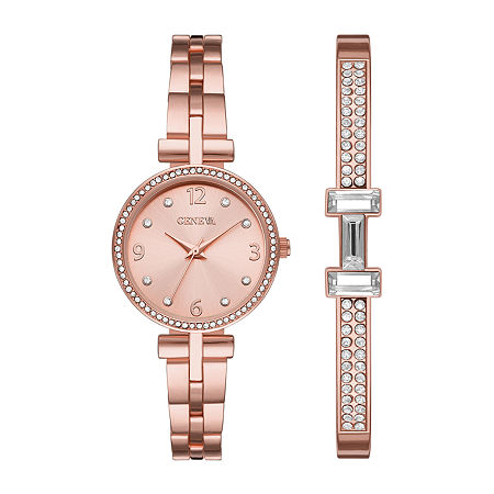 Click here for Geneva Ladies Womens Crystal Accent Rose Goldtone... prices