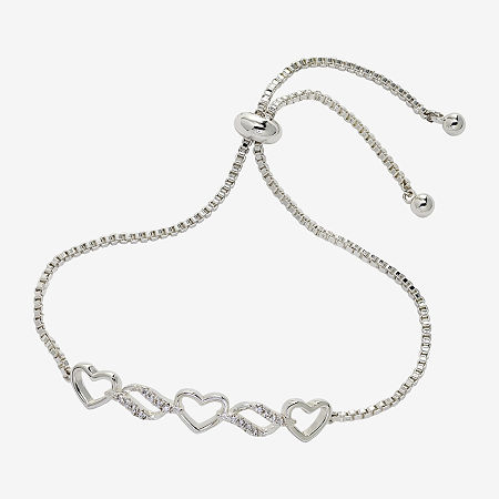 Click here for Sparkle Allure Womens Cubic Zirconia Heart Bolo Br... prices