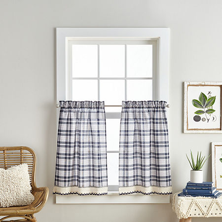 Click here for CHF Seaton 2-pc. Rod Pocket Window Tier  One Size... prices