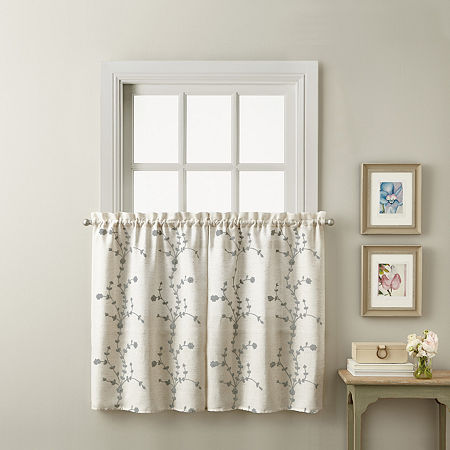 Click here for CHF Lynette 2-pc. Rod Pocket Window Tier  One Size... prices