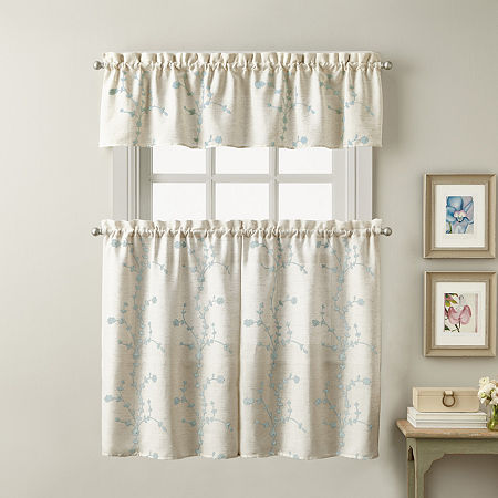 Click here for CHF Lynette 2-pc. Rod Pocket Window Tier  One Size... prices