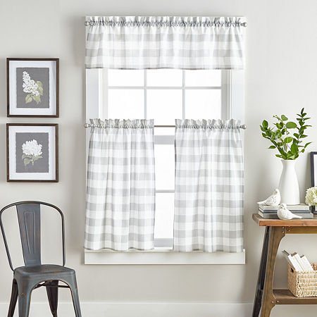 Click here for CHF Buffalo Check 3-pc. Rod Pocket Window Tier  On... prices