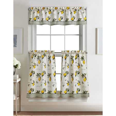 Click here for CHF Vintage Lemon 3-pc. Rod Pocket Window Tier  On... prices