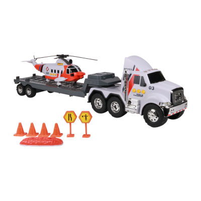 Funrise Inc. Mighty Fleet Titans Flatbed Truck With Helicopter - JCPenney