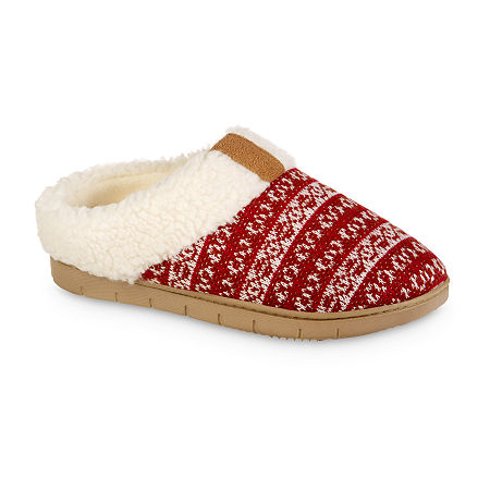 Click here for Isotoner Womens Clog Slippers  8-9  Red prices