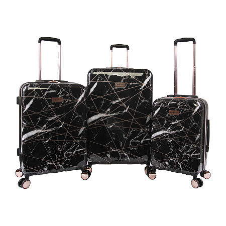 Juicy Couture Vivian 3-Piece Hardside Spinner Luggage Set - Black