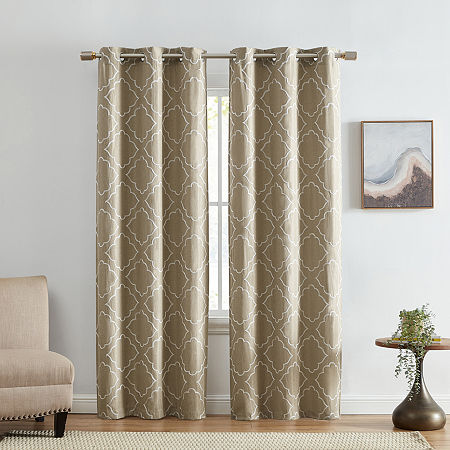 Click here for Elrene Home Fashions Valian Lattice Embroidered Bl... prices