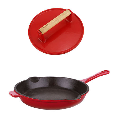 Click here for BergHOFF Neo Cast Iron Fry Pan & Steak Press  One... prices